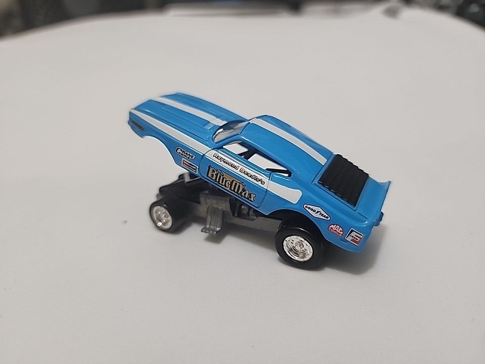 1972 72 FORD MUSTANG MACH 1 BLUE MAX FUNNY CAR NHRA 1/64 SCALE DIECAST ...