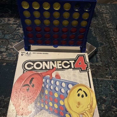 Connect 4 Classic Board Game by Hasbro Gaming 2017 - 2 counters missing ...