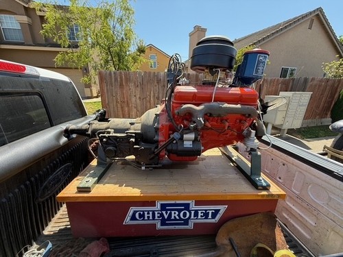 NOS 1955 Chevrolet Corvette 265 ENGINE & Power Glide 3703524 Corvette ...
