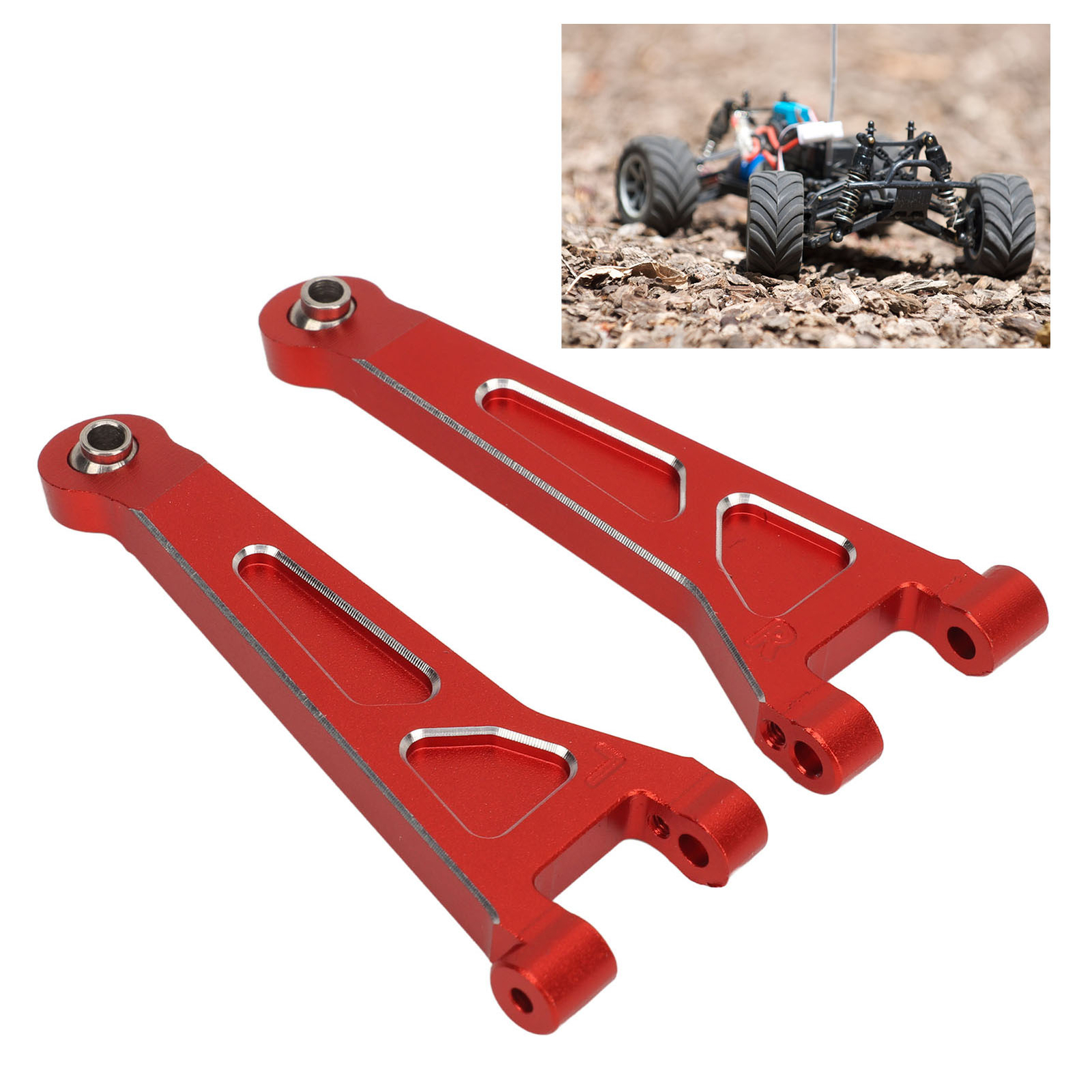 (Red)Front Suspension Arms RC Car Upper Suspension Arm 1 Pair Handling ...