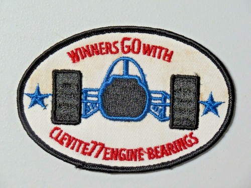 Vintage Racing Patch WINNERS GO WITH CLEVITE 77 ENGINE BEARINGS Used ...