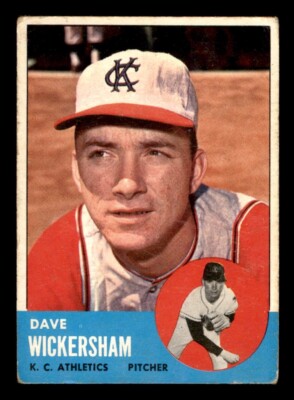 1963 Topps Baseball #492 Dave Wickersham GD *f1 | eBay