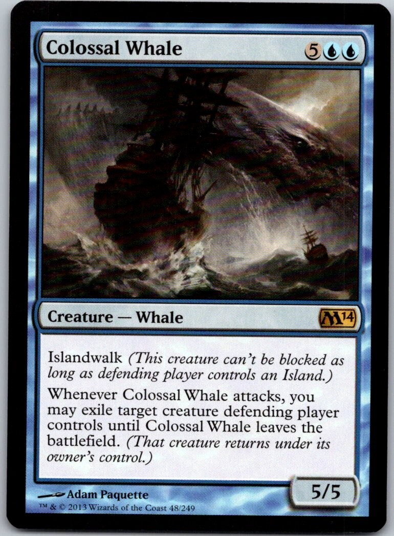 Magic the Gathering Colossal Whale Core Set 2014 MTG Free Shipping! | eBay