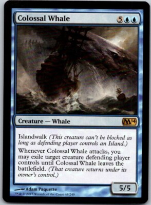 Magic the Gathering Colossal Whale Core Set 2014 MTG Free Shipping! | eBay
