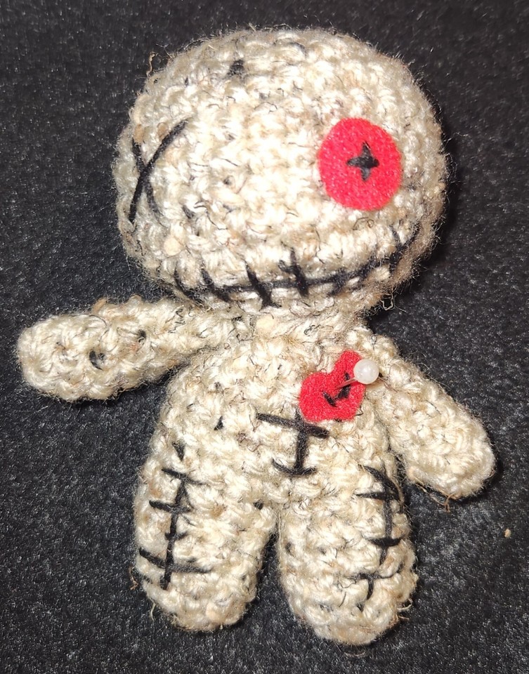 Little Voodoo Doll Crochet Amigurumi Handmade Adorable 4 Inch Plush | eBay