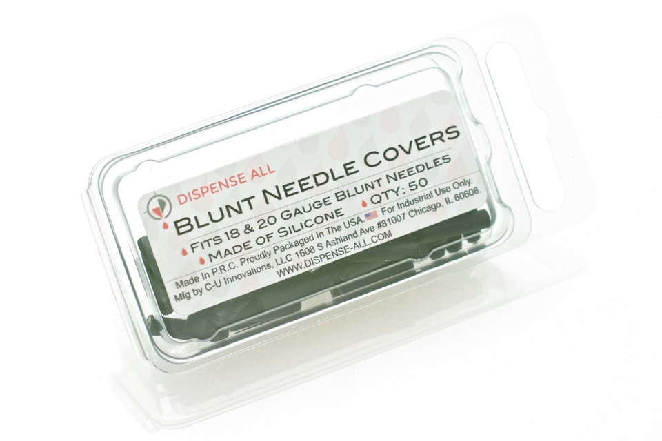Dispense All - Blunt Needle Covers, Black, Fits 18 & 20 Gauge | eBay