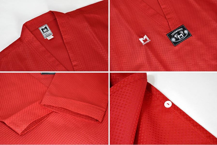 Moospo Taekwondo TR Red Dobok Demo Team Mens Uniform | eBay