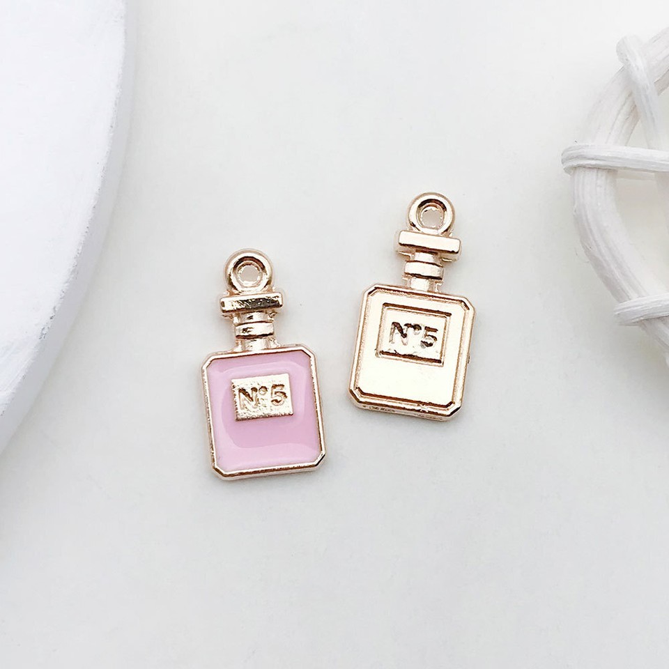 10pcs Pink Jewelry Making Charms Enamel Pendant For DIY Jewelry Making ...