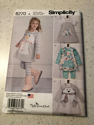 Toddler Dress - Ruby Jeans - Simplicity Pattern 8270 - new/uncut Size 1 ...