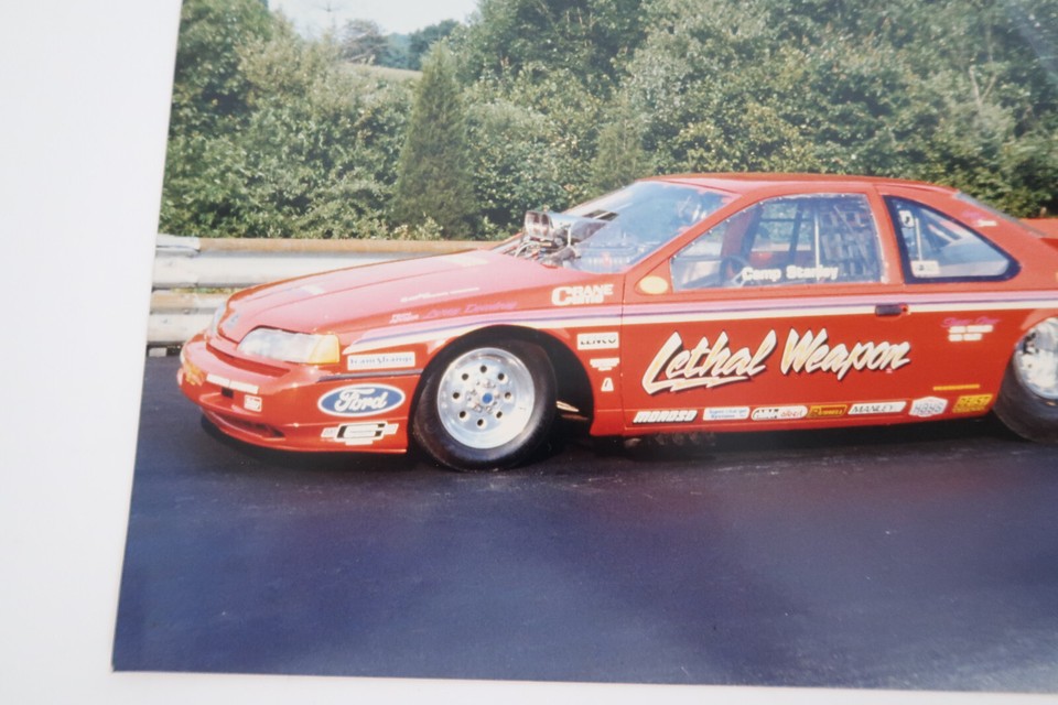 Lethal Weapon Red Racing Drag Car Photo 8" x 12" Vintage Photo Image | eBay