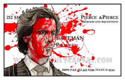 Original American Psycho Art Print Poster Patrick Bateman Horror Axe ...