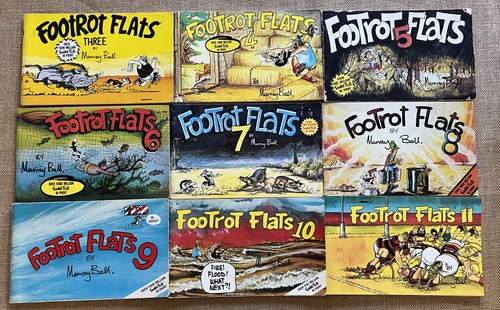 9 x Footrot Flats Murray Ball Issues 3, 4, 5, 6, 7, 8, 9, 10 & 11 Incl ...