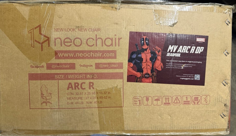 LAST ONE! Rare!-Deadpool Neo Chair Marvel Avengers Gaming Chair WITH ...