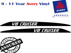 V8 CRUISER Decal Sticker for Toyota Landcruiser 76 70 78 79 Series ...