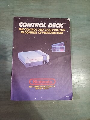Nintendo NES Control Deck System Gaming Console Instruction Manual ...