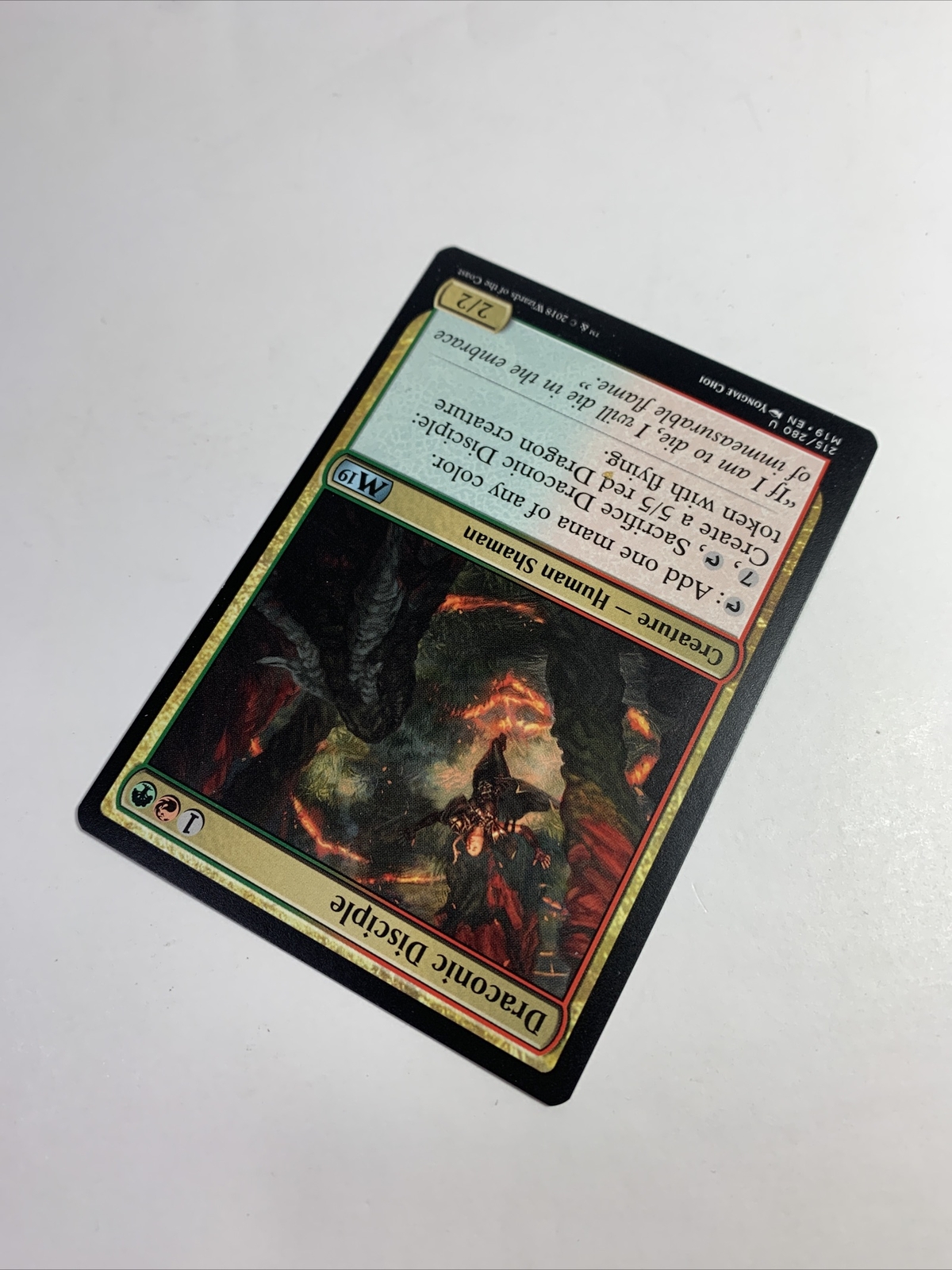 MTG+Draconic+Disciple+Core+Set+2019+215%2F280+Regular+Uncommon for sale ...