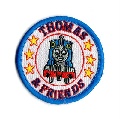 THOMAS THE TANK ENGINE BLUE Sew on Patch Embroidered Badge Cartoon ...
