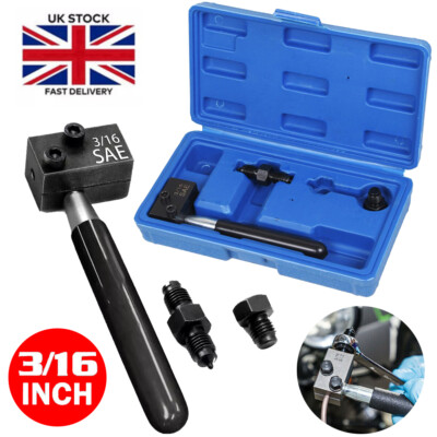 Professional Brake Pipe Flaring Tool 3/16" SAE Hand Held w/Case Double ...
