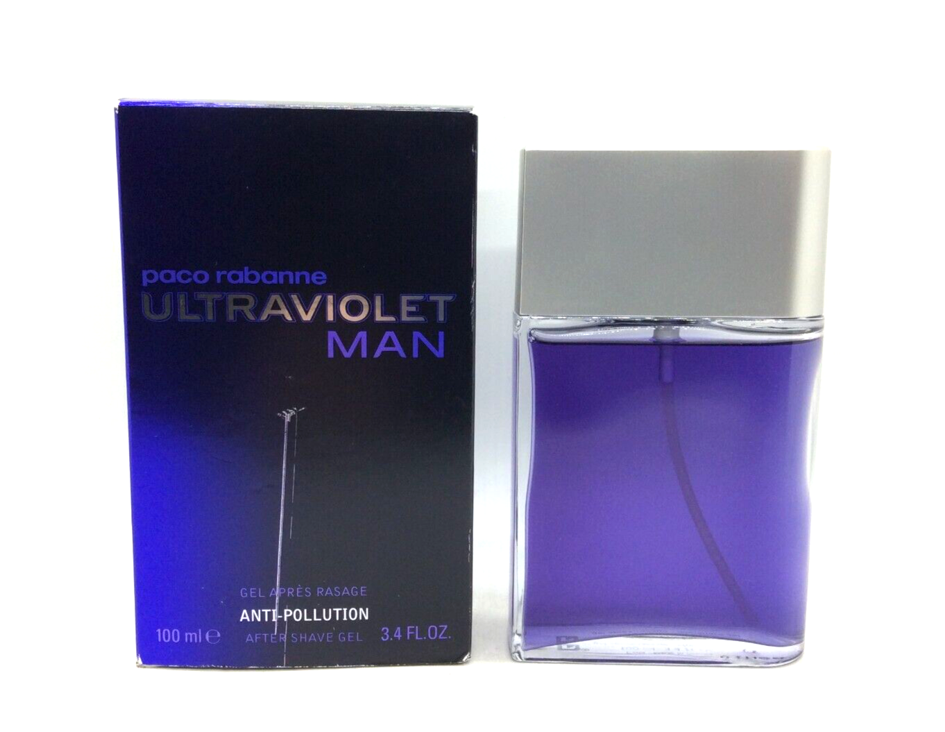 Ultraviolet Man by Paco Rabanne 3.4 oz / 100 ml after shave gel Open ...