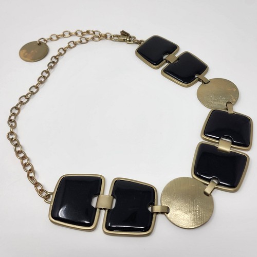 Chico's Chain Belt Midnight Gem High Hip in Black and Gold Medallions ...