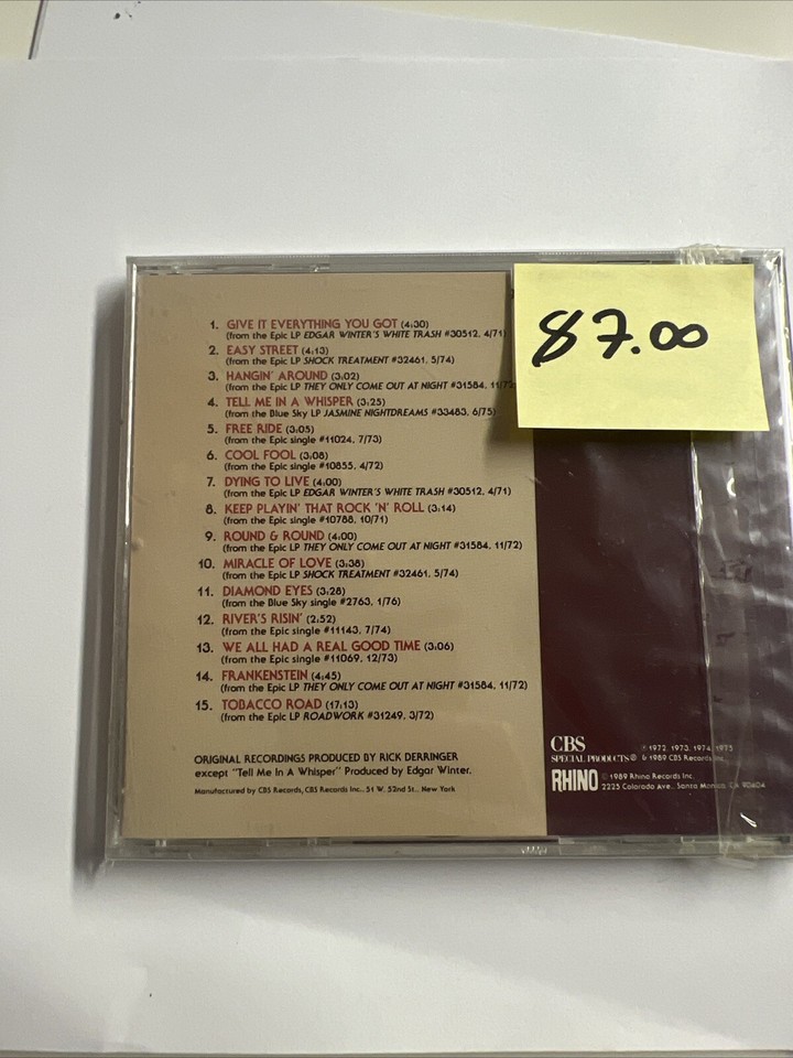 Edgar Winter Collection Rock Cd Used 1972 | eBay