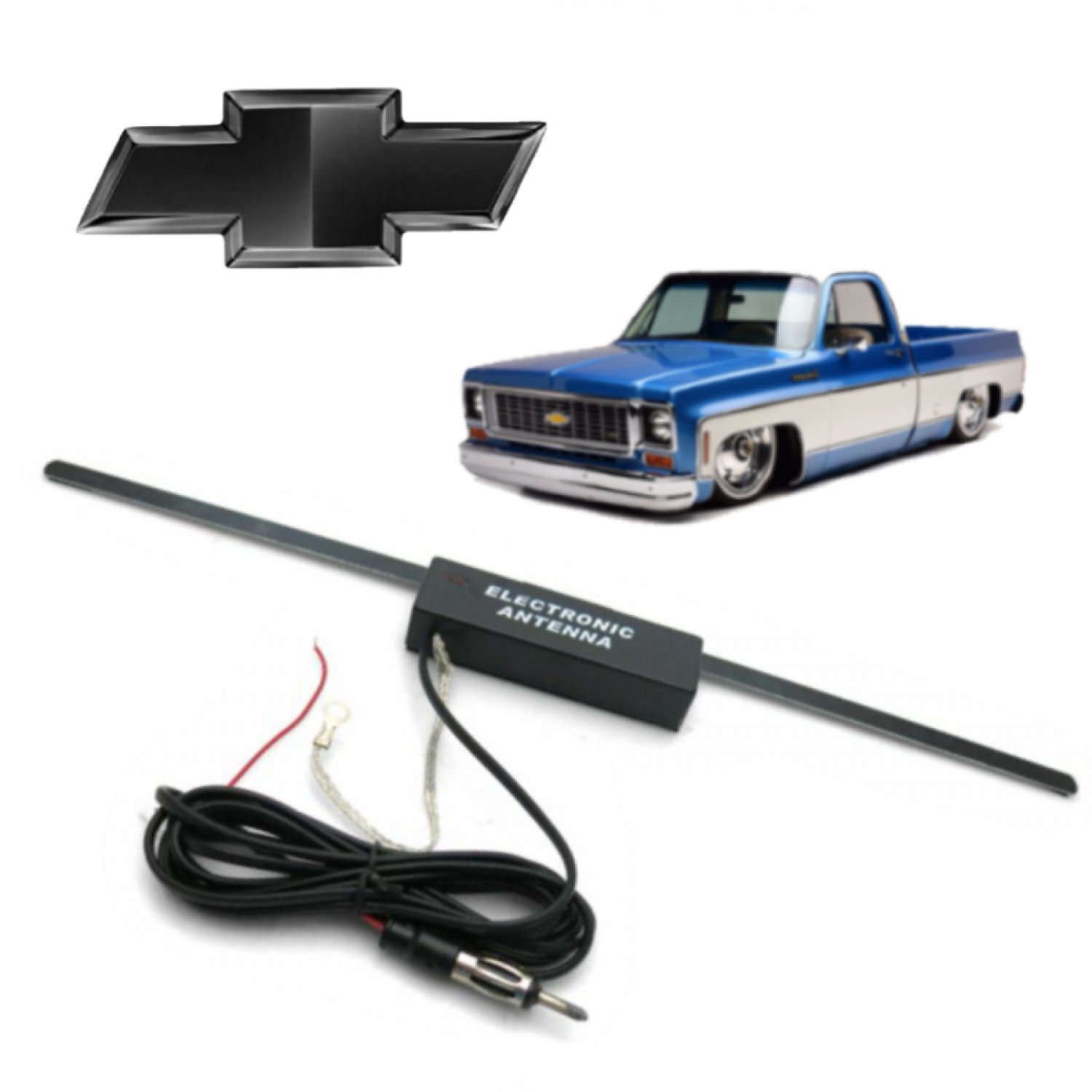 1973-87 Chevy C10 Pickup Stereo Hidden Stealth FM Radio Signal Antenna ...