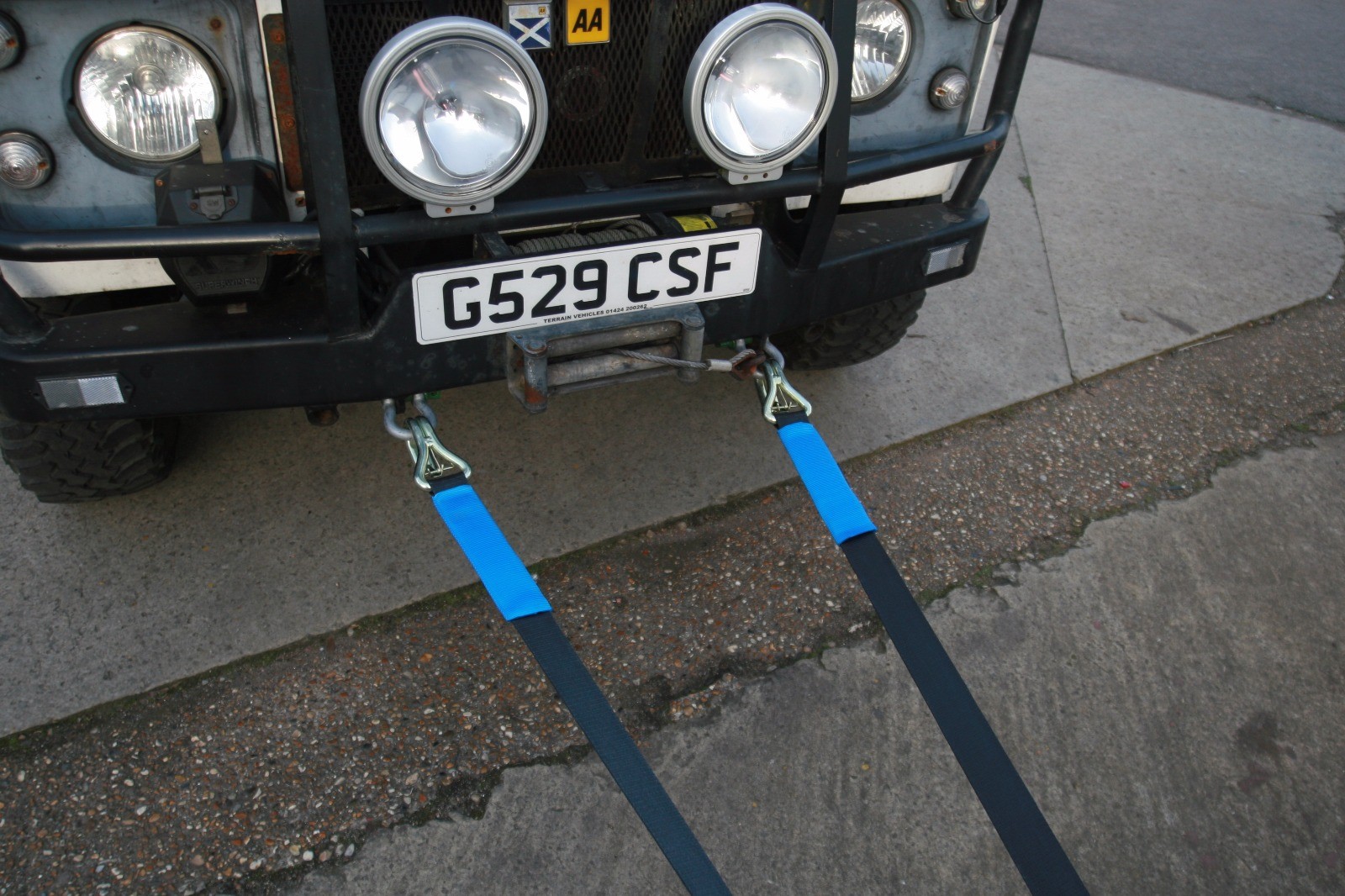 Heavy Duty 4x4 Off-Road Recovery Nomad Webbing Running Eye Recovery ...