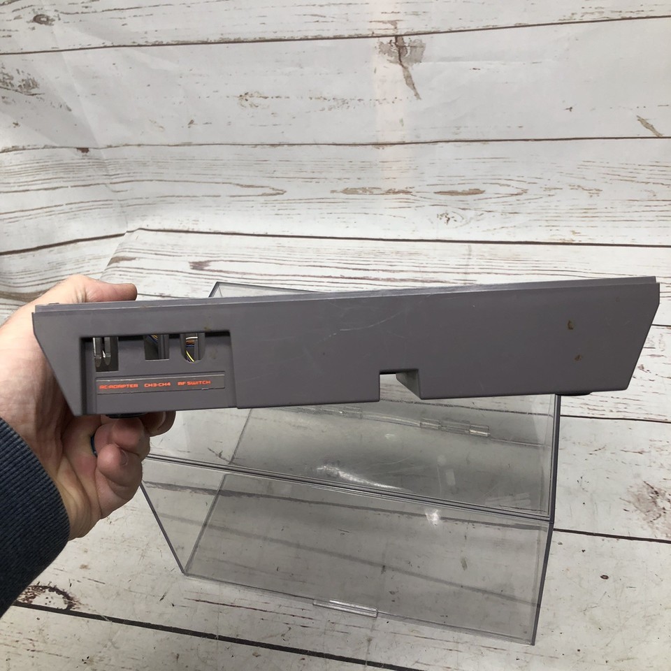 Original Nintendo NES Console Bottom Shell Buttons Controller Ports OEM ...