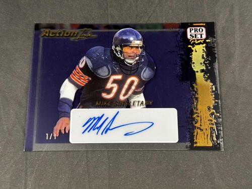 2023 LEAF PRO SET PURE MIKE SINGLETARY AI-MS1 ACTION INK CLEAR GOLD ...