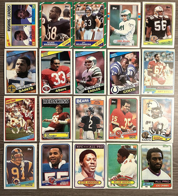 1980s Topps NFL Rookie Lot Of (20) RC HOF NMT | eBay