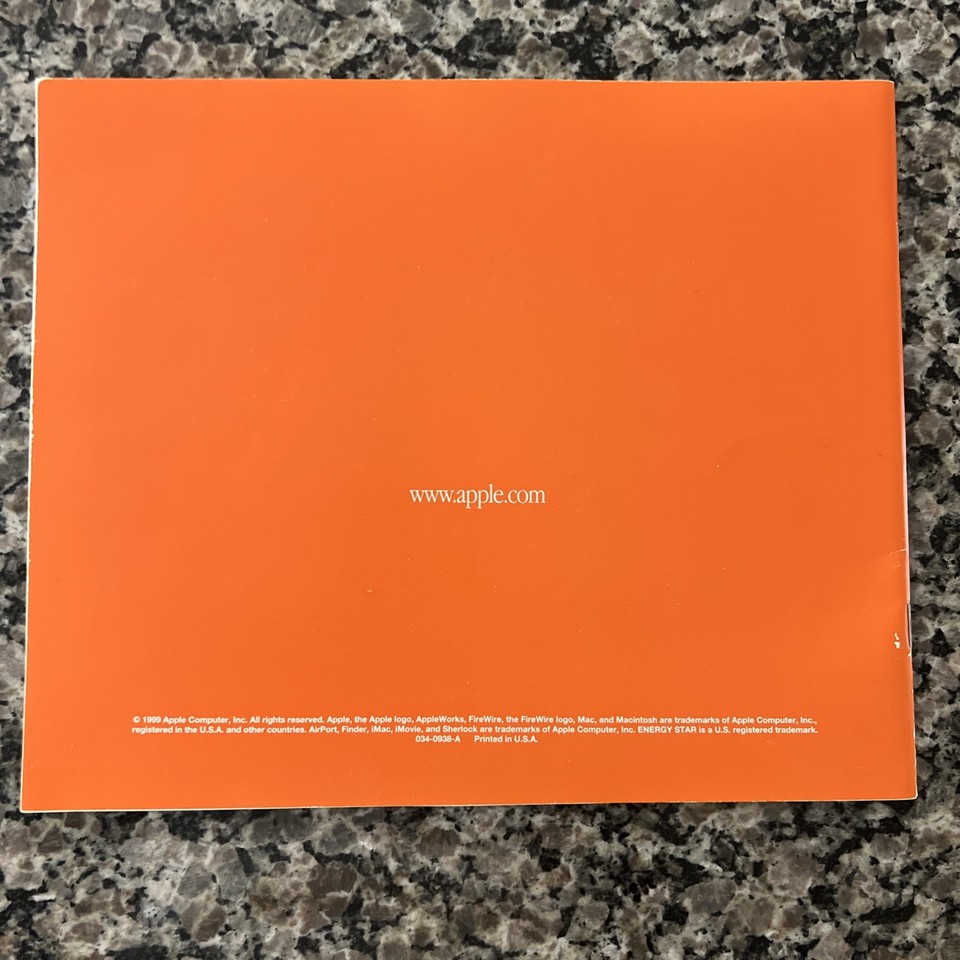 Vintage 90s Apple iMAC Computer Instruction Manual 1999 | eBay UK