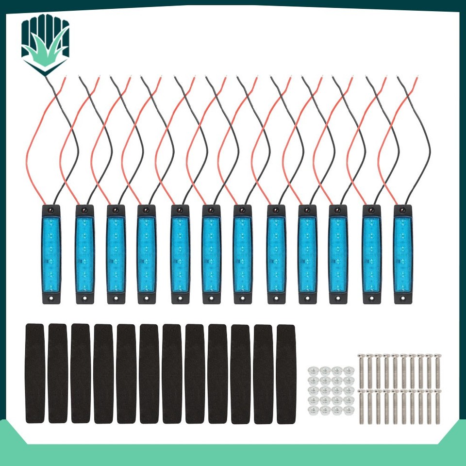 Blue LED 12× 12V Marine Boat Deck Courtesy Lights Waterproof Stern ...