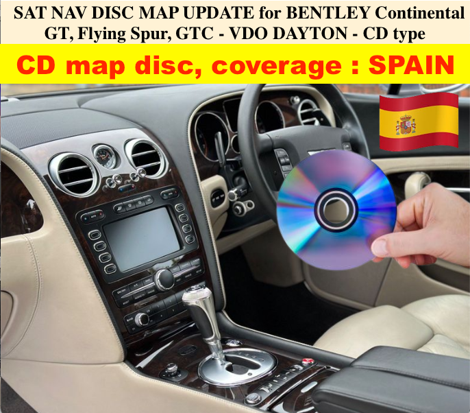 SAT NAV DISC MAP for BENTLEY Continental GT, Flying Spur, GTC - CD 2015 ...