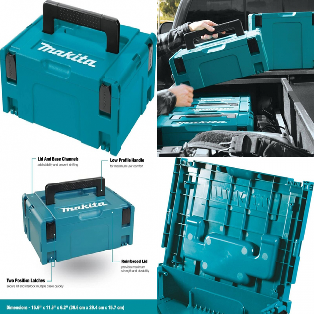 Makita 197211-7 Interlocking Case Medium 6-1/2" -1/2" -5/8" Medium for ...