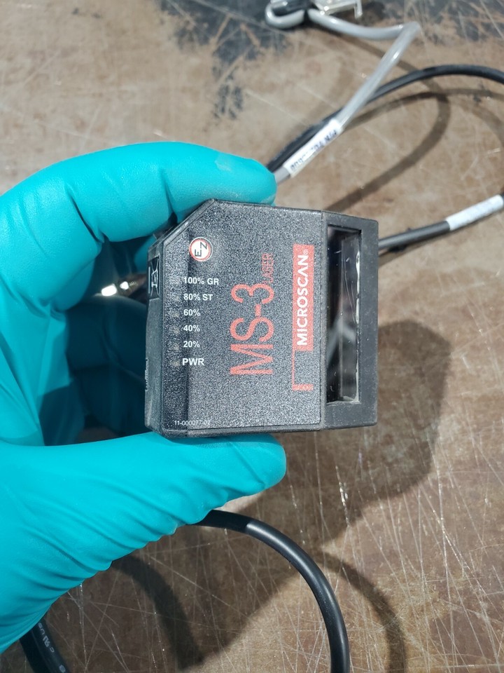 Microscan MS-3 Laser Fixed Mount Barcode Scanner Part #: FIS-0003-0005 ...