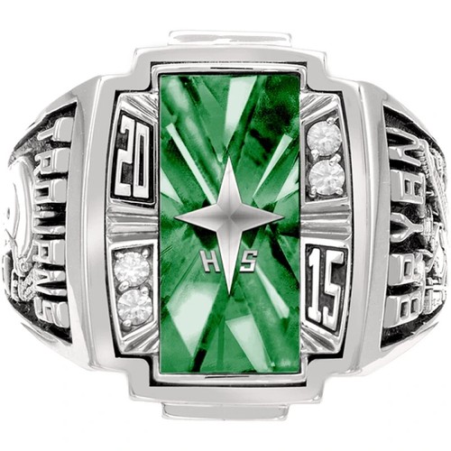 925 Sterling Silver Men's High School Classes Ring & College Unique ...