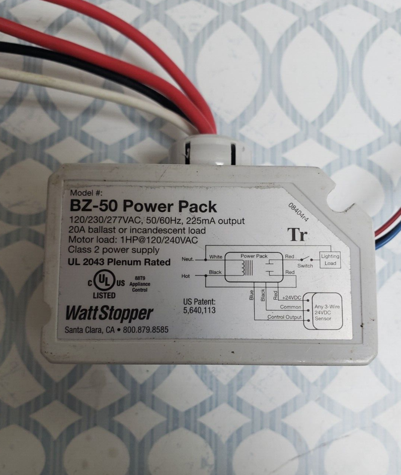WHATTSTOPPER BZ-50 POWER PACK 120/230/277VAC 50/60Hz 225mA | eBay