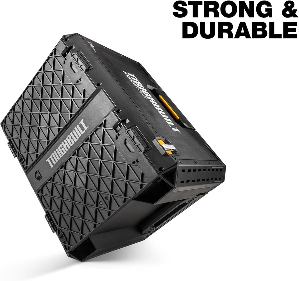 ToughBuilt StackTech XL Tool box Organizer w/Lock and Removable Tray ...
