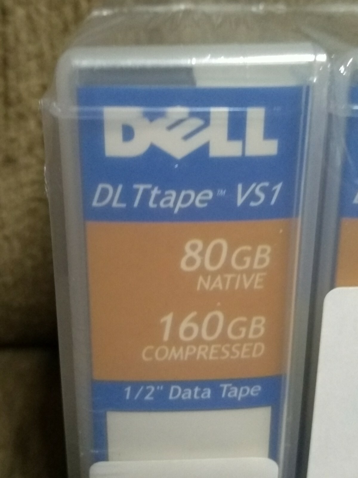 160GB Compressed 1/2" Data Tape 0T5319 5x New Dell DLT Tape VS1-80GB ...