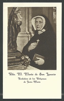 Estampa antigua de la Reverenda Maria andachtsbild santino holy card ...