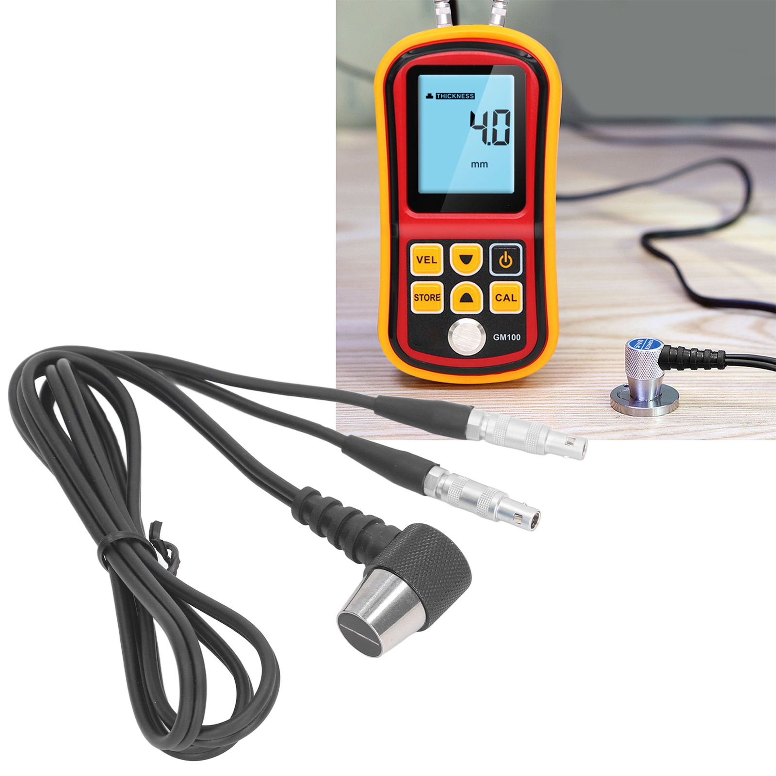 Ultrasonic Thickness Gauge Probe Standard Transducer Meter Replacement ...