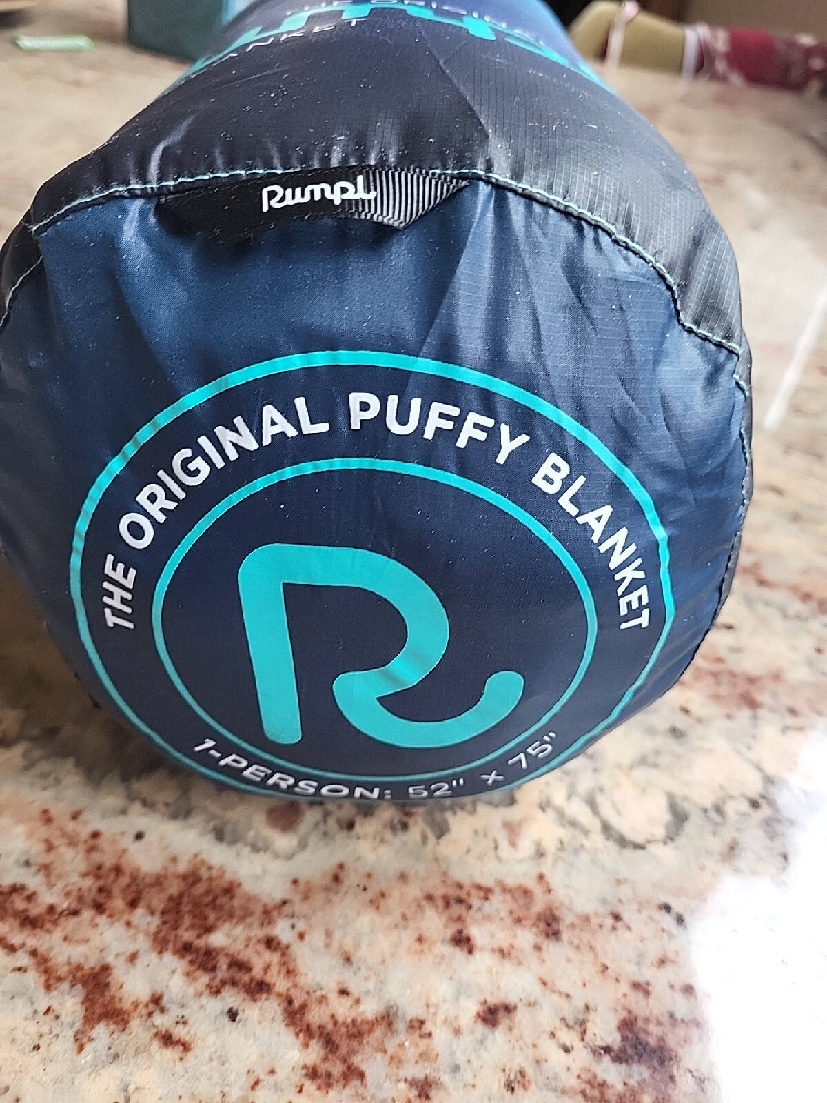 New Rumple Ocean Fade The Original Puffy Blanket Blue Camping 52x75 ...
