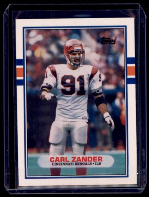 1989 Topps Traded Carl Zander 1036 Cincinnati Bengals #117T | eBay