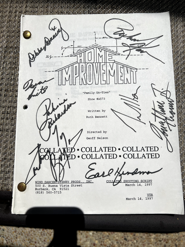 "Home Improvement" Cast AUTOGRAPHS Signed Script - Tim Allen + 8 Cast ...