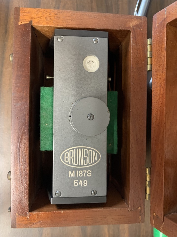 Brunson Instrument Company - Model 187-S Box Level with wooden Case ...
