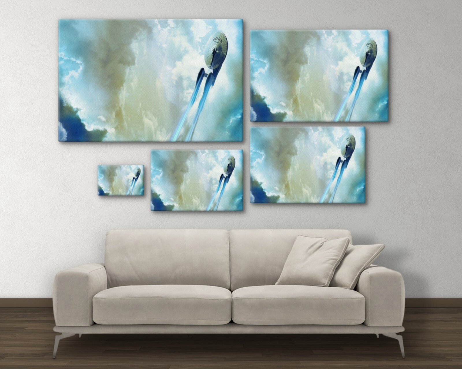 Star Trek Enterprise USS NCC 1701 Painting Canvas Wall Art Print ...