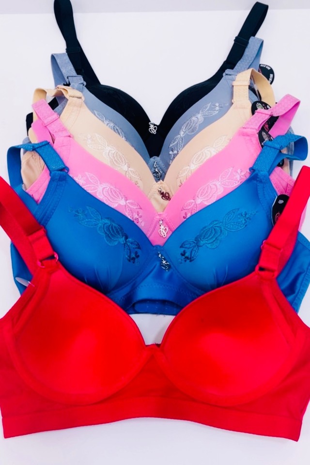 3 Womens Bra Wireless Brassiere Sexy Lingerie Light Padded Underwear ...