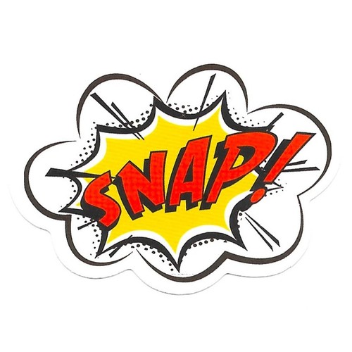 Snap Vinyl Sticker Durable Cartoon Bubble Water Resistant Die Cut ...