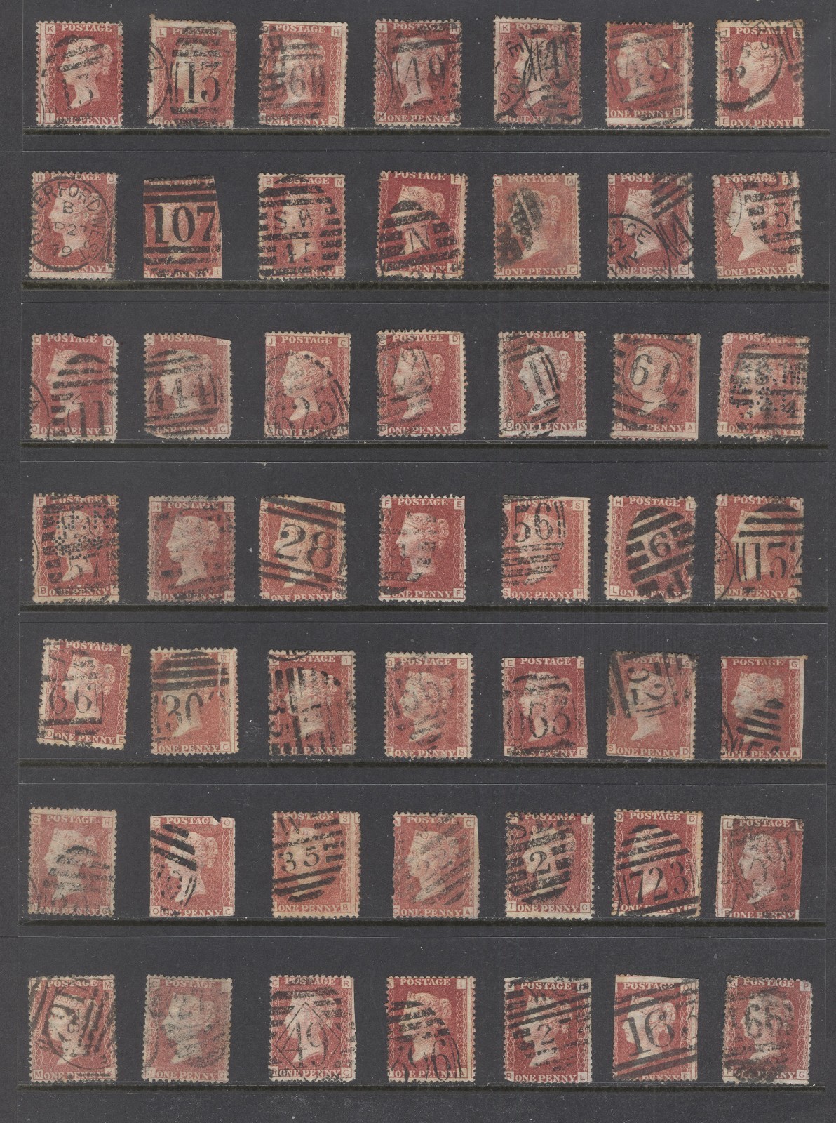 GB QV LINE ENGRAVED USED COLLECTION, (972A) | eBay UK