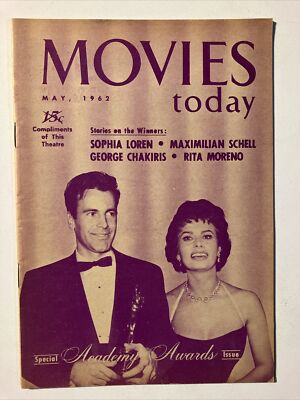 Movies Today Magazine May 1962 Sophia Loren Maximilian Schell George ...